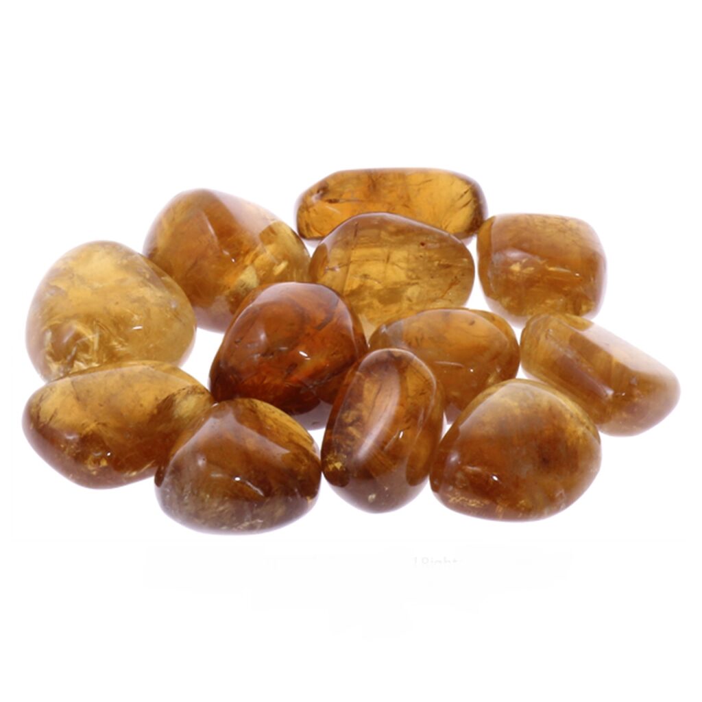 gemZworldHoney Calcite Tumbled Stones - Pack of 1Kg - India - gemZworld