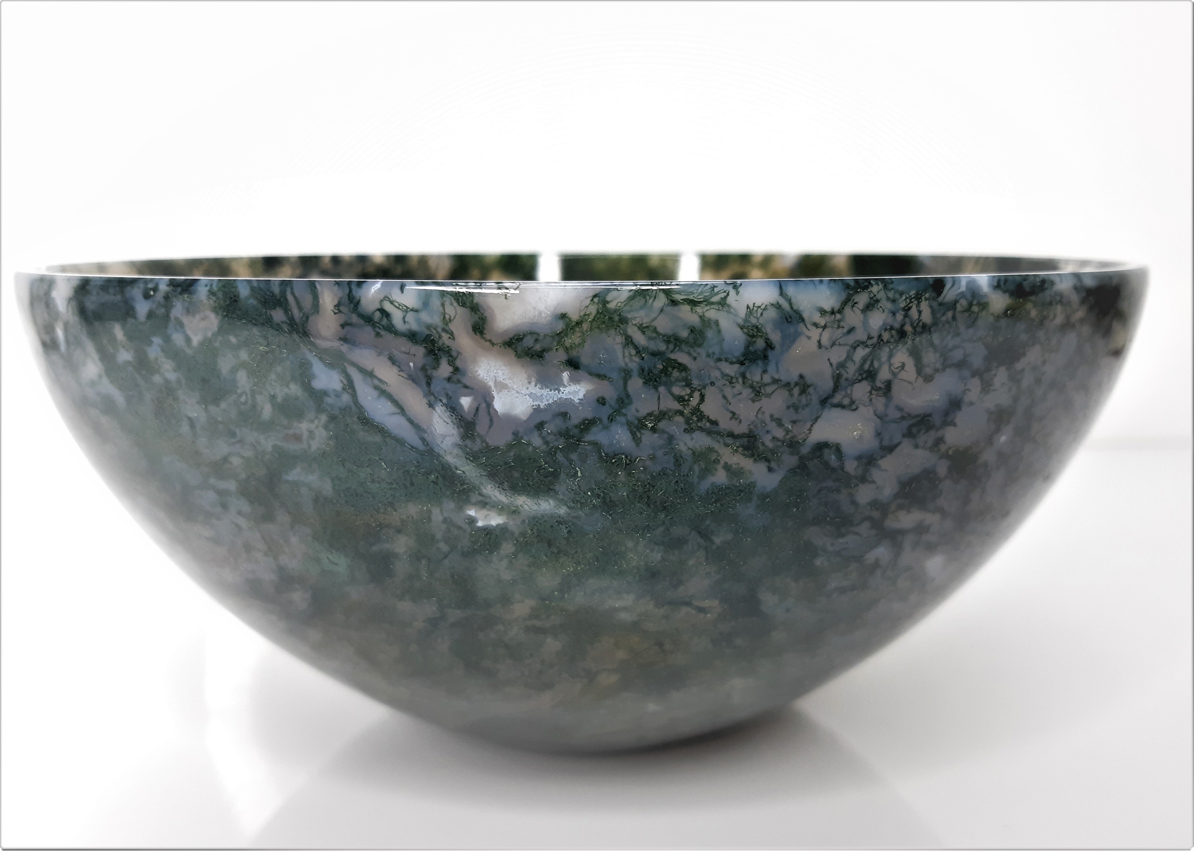 gemZworldMoss Agate Bowl "7 - gemZworld